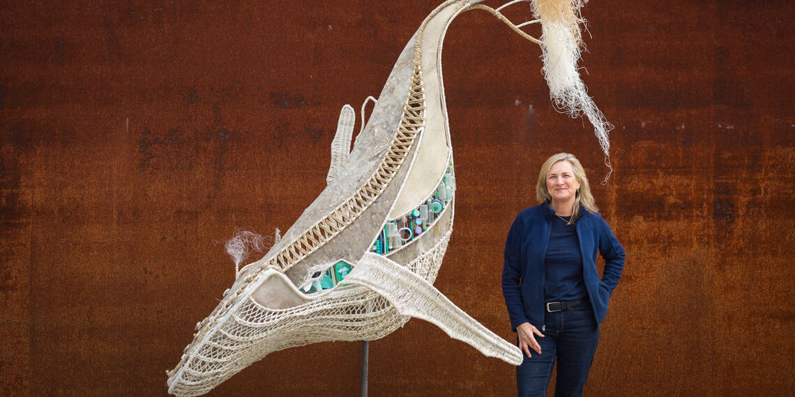 Daily Drop Marine Debris Has a Second Life in Cindy Pease Roe's Sculptures